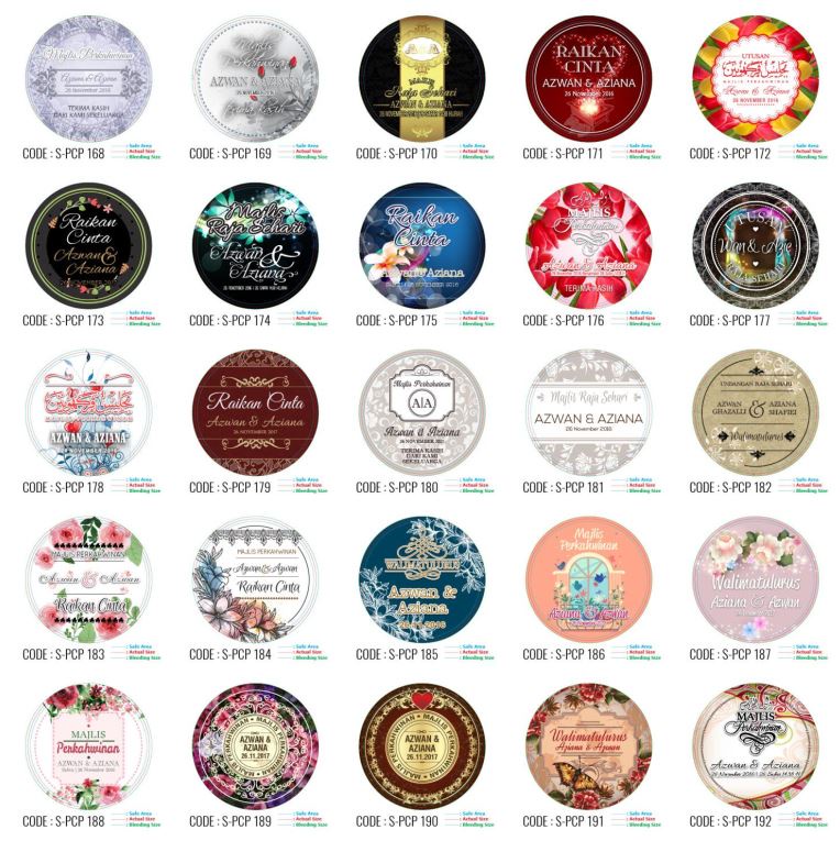 Sticker Wedding Door Gift Stiker Kenduri Kahwin Murah Stickers Doorgift ...