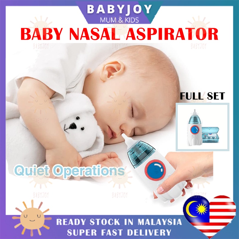BABYJOY Nasal Aspirator Rechargeable Baby Nose Cleaner soft Silicone ...