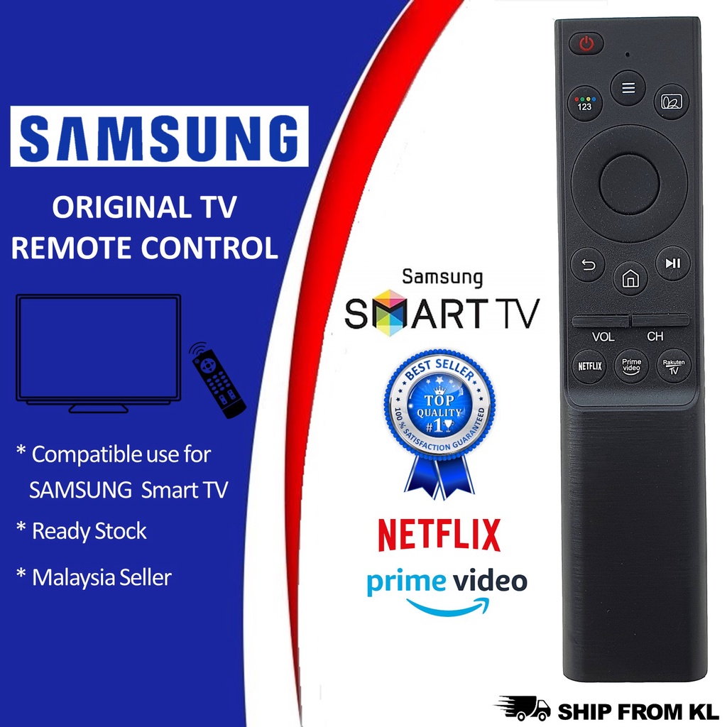 SAMSUNG Smart Netflix Prime Video TV Remote Control (IR-1364) | Shopee ...