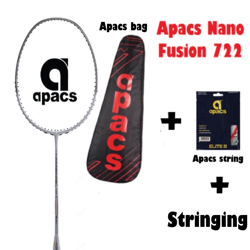 Apacs racket badminton raket nano fusion 722 zigzag Badminton racket ...
