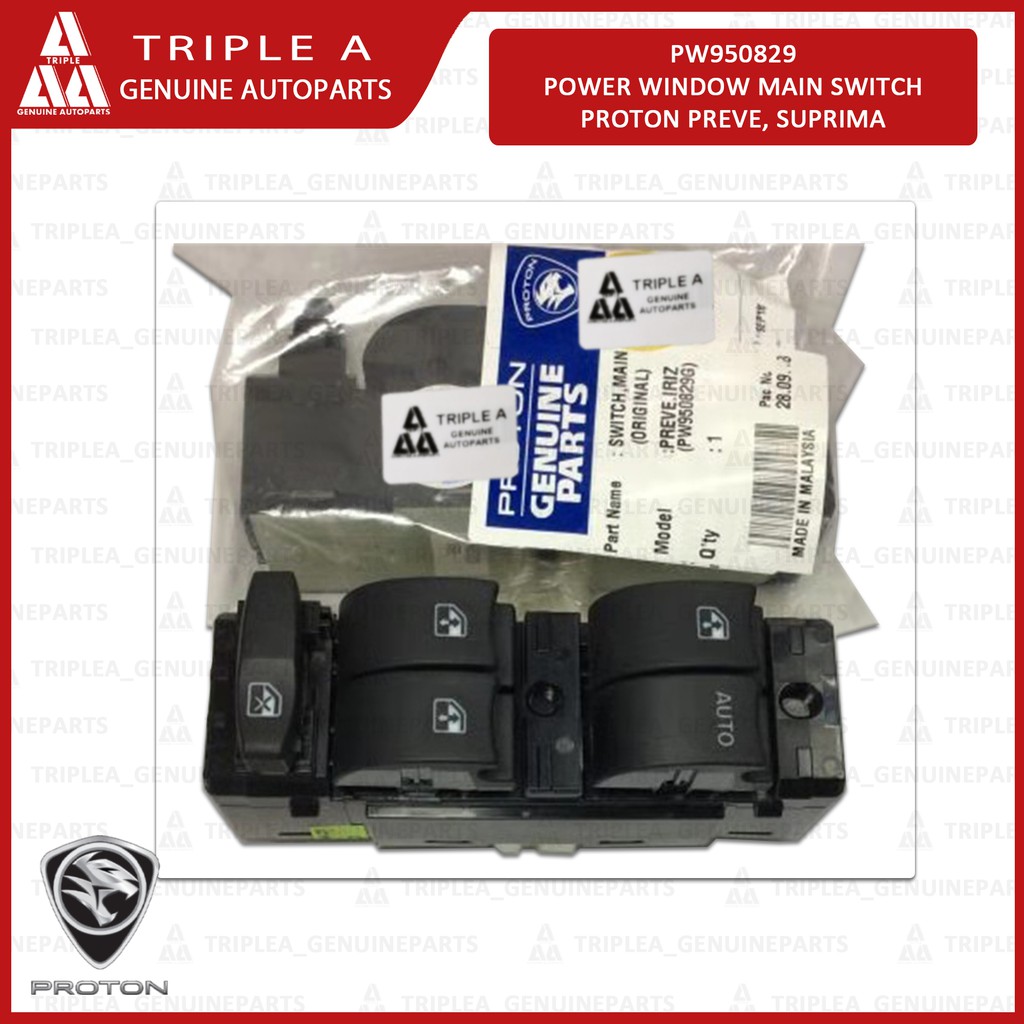 PW950829 Proton Preve Suprima Power Window Main Switch | Shopee Malaysia