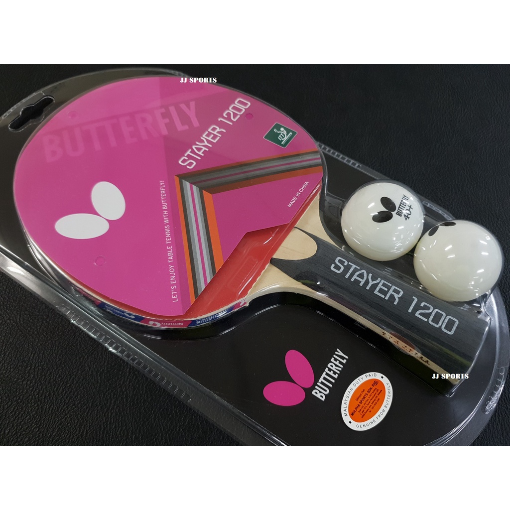 BUTTERFLY STAYER 1200 SHAKEHAND FL TABLE TENNIS RACKET PING PONG BAT ...