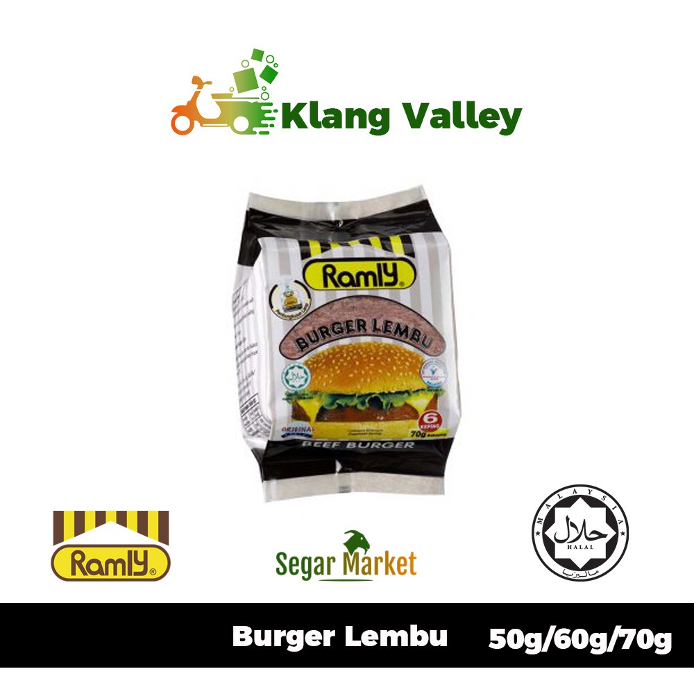 Original burger daging ramly / ramly beef burger - 300g/360g/420g | BeeCost