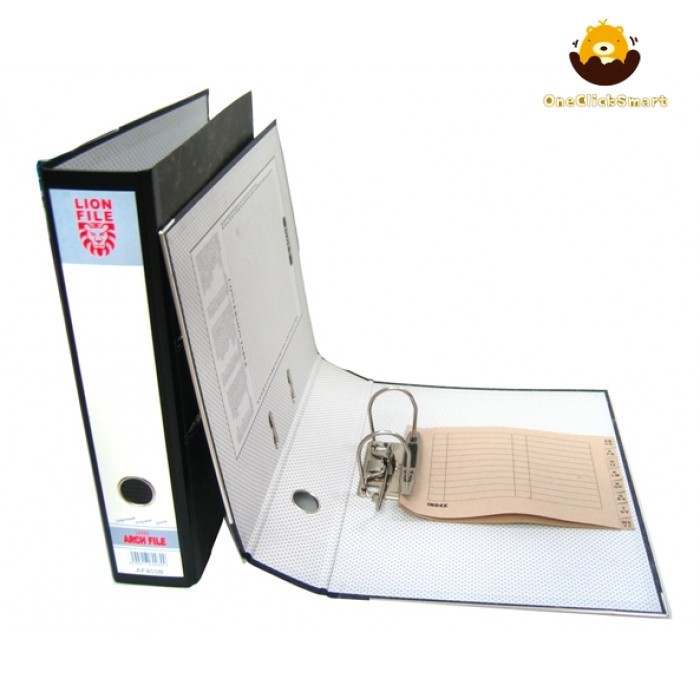 3" Lion Lever Arch File / Ring File + Index (75mm / 3 Inches) AF403B ...