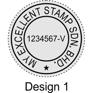 Shiny R524 Self Inking Stamp (Round Chop) | Shopee Malaysia