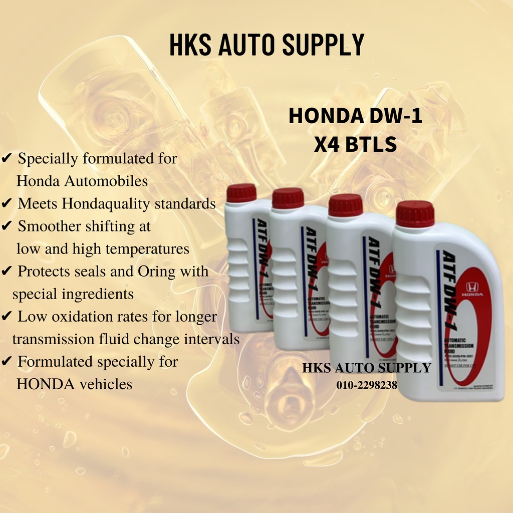 ORIGINAL】HONDA ATF DW1 GEAR OIL (1L)/ HONDA DW1 / HONDA DW-1 ...