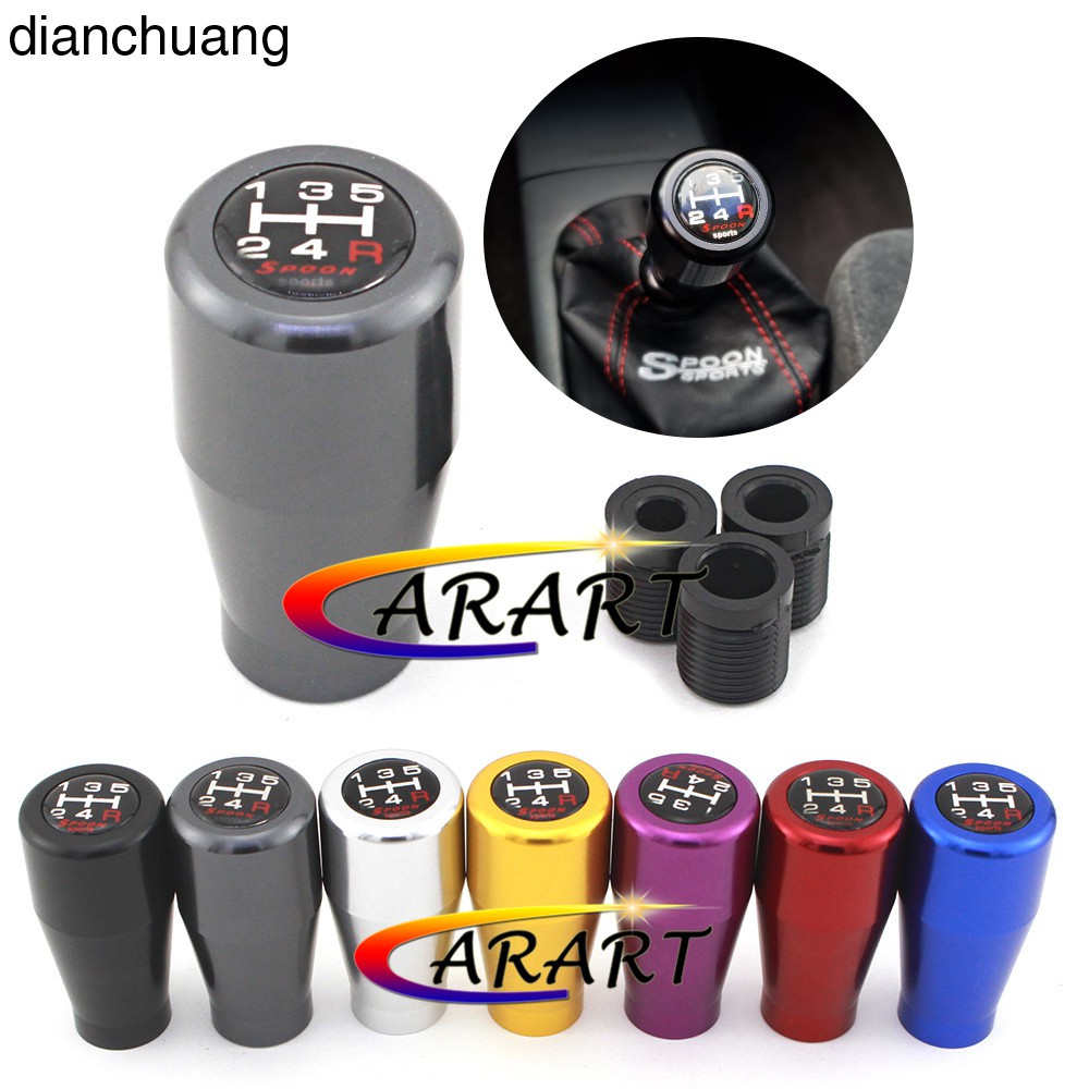 Spoon Sport Universal Manual 5 Speed Aluminum Shift Knob Shifter Gear ...