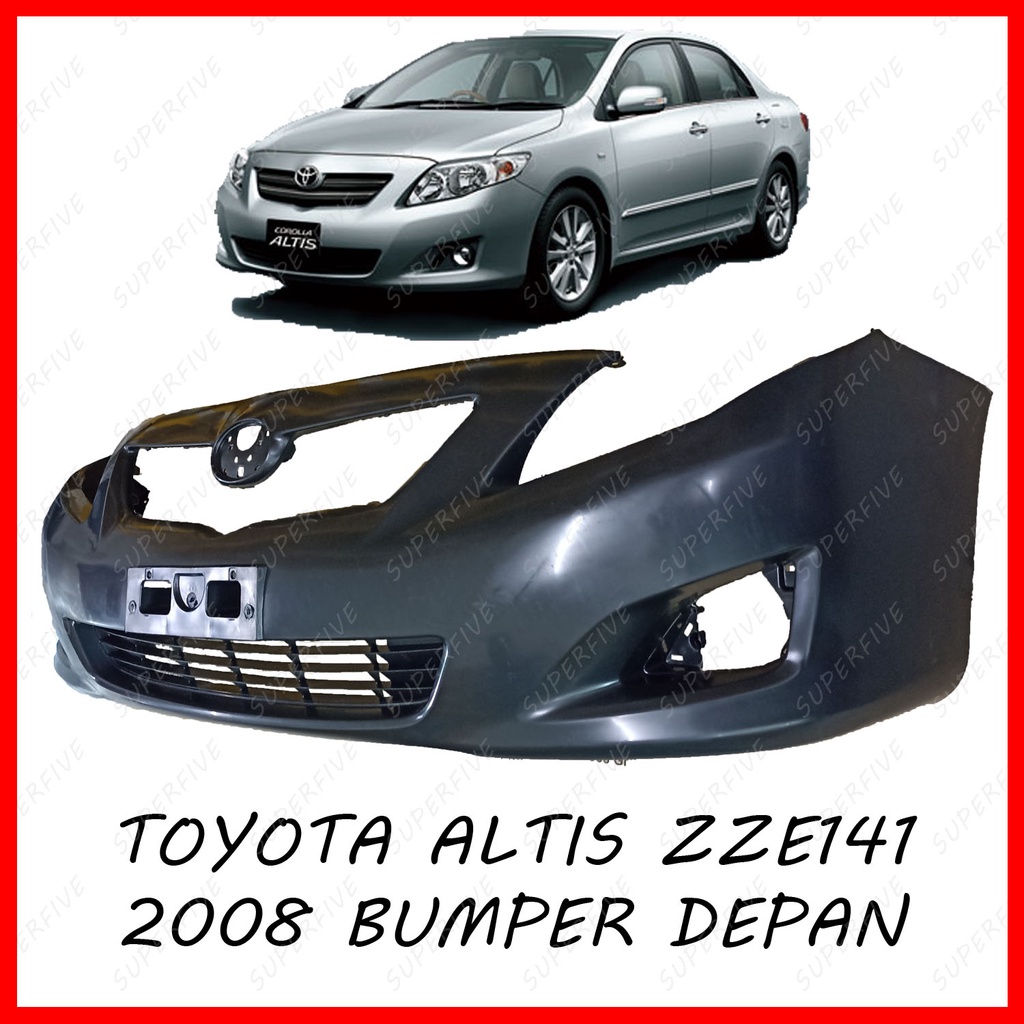 TOYOTA ALTIS ZZE141 (2008 - 2009) FRONT BUMPER / BUMPER DEPAN | Shopee ...