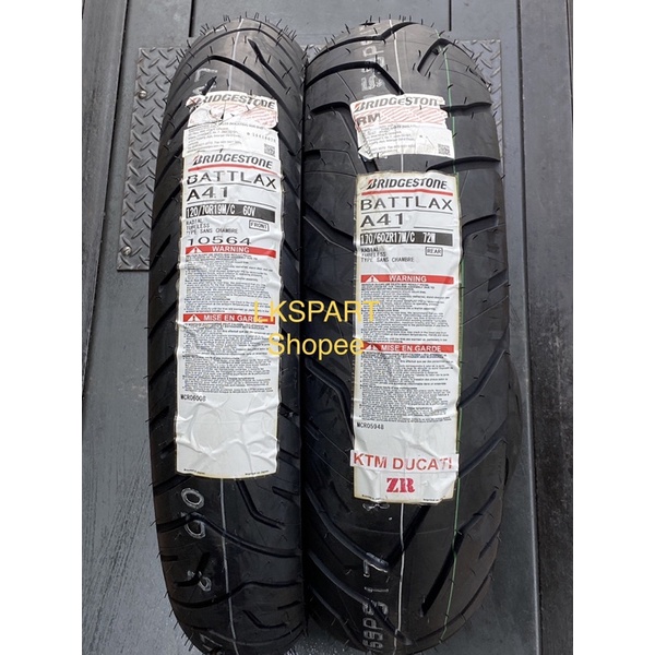 Bridgestone A41 170/60/17 120/70/19BATTLAX BATTLAX ADVENTURE A41 made ...