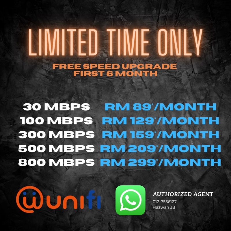 Unifi Fiber Promotion - Oct 2022 | Shopee Malaysia