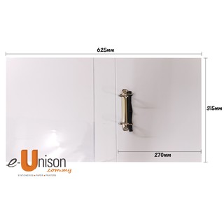 F1 PVC 2D Ring File / Fail 65mm A4 White | Shopee Malaysia