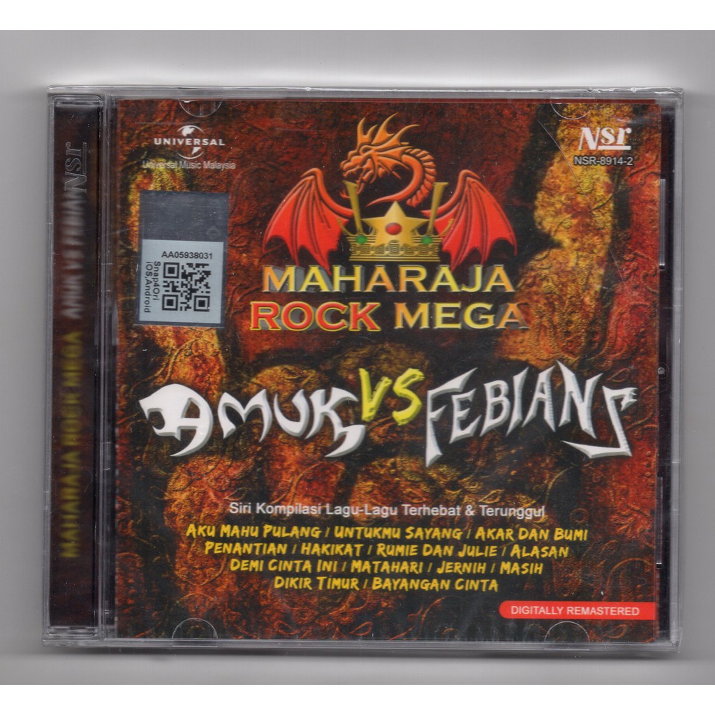 MAHARAJA ROCK MEGA - AMUK VS FEBIANS (CD) | Shopee Malaysia