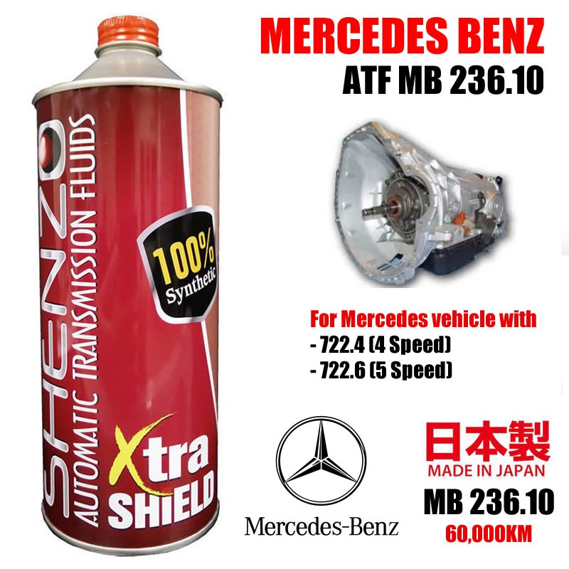 Mercedes Benz MB 236.10 ATF for 722.4 (4 Speed) or 722.6 (5 Speed ...