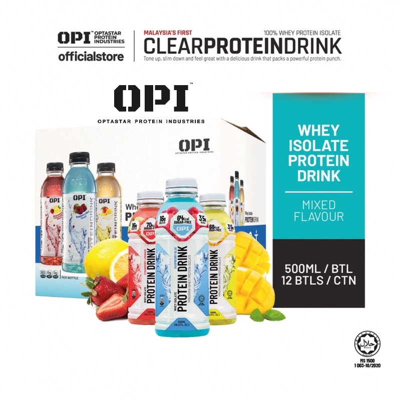 [WHOLESALE] 1st Malaysia OPI Whey Protein Drink Per Carton (12 x 500ml ...