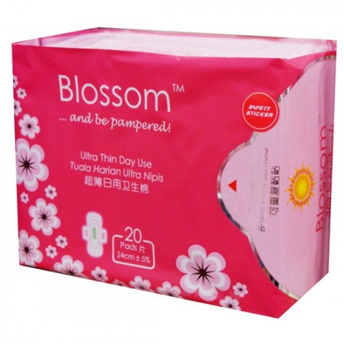 Blossom Sanitary Pad Day Use Ultra Thin with Wings (20's) BL01 | Shopee ...