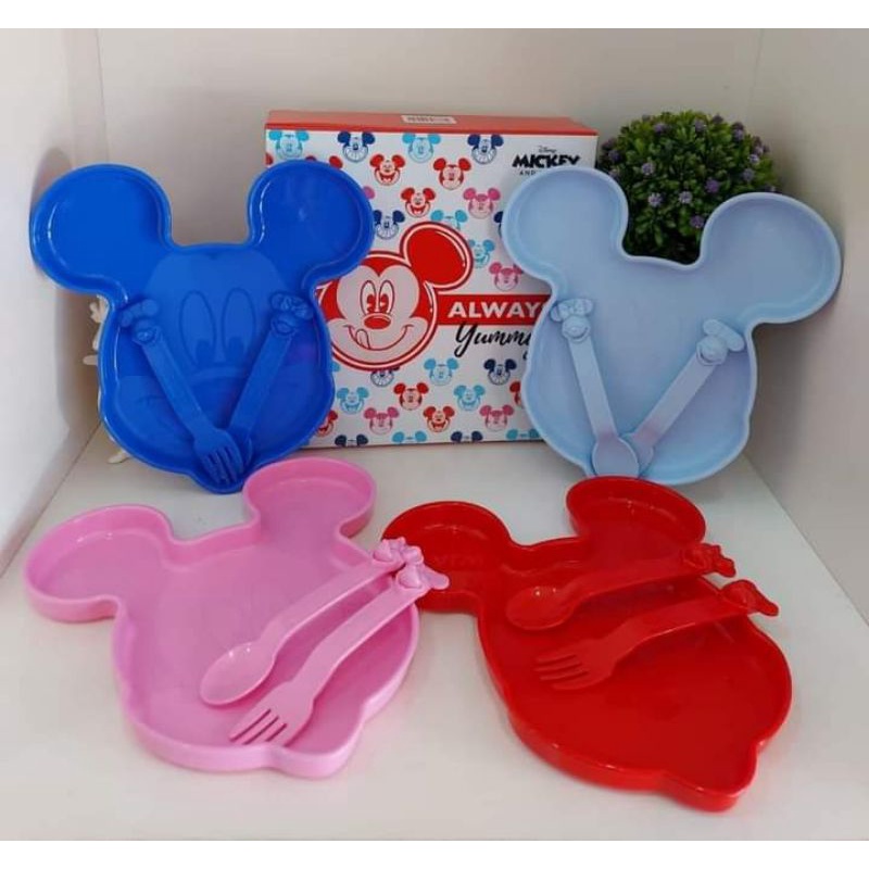 Mickey Plate Tupperware | Shopee Malaysia
