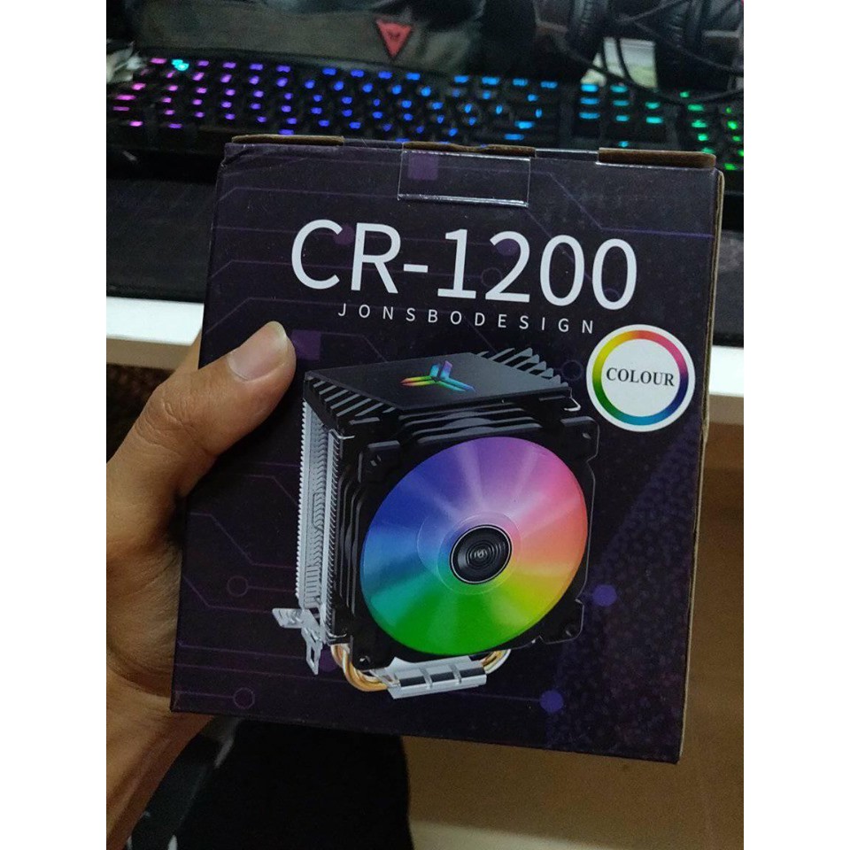 Jonsbo CR1200 2 Heat Pipe Tower CPU Cooler RGB 3Pin Cooling Fans ...