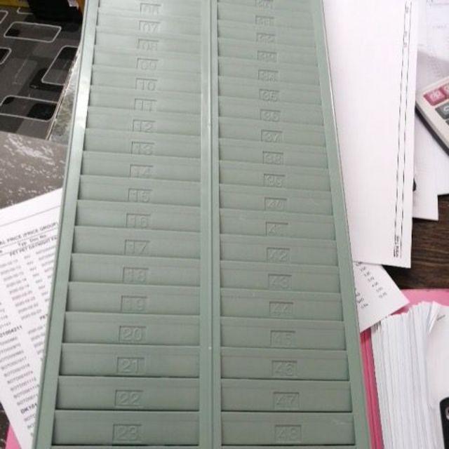 50 COLUMN PUNCH CARD RACK/ PUNCH CARD HOLDER 50S / PUNCH CARD RACK / 50 ...