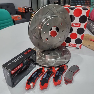 DAIHATSU DRILLED SPORT DISC ROTOR SET FOR PERODUA MYVI 2005-2017 ...