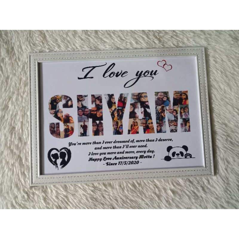 Alphabet Gift Frame ( Name ) | Shopee Malaysia