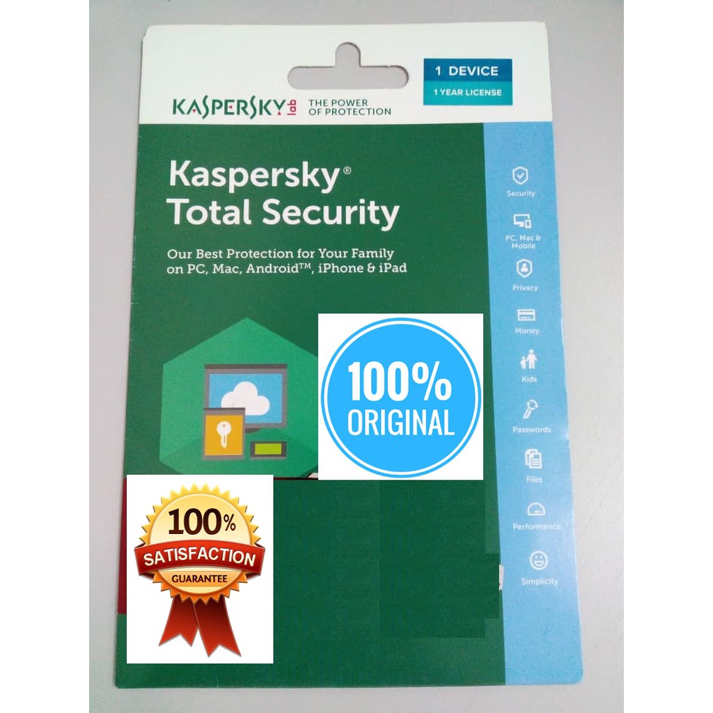 Kaspersky Antivirus Total Security (1 Device) | Shopee Malaysia