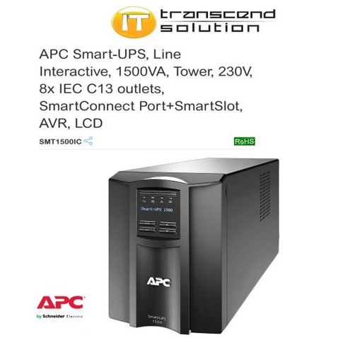 APC Smart-UPS 1500VA LCD 230V With SmartConnect - APC SMT1500IC | Shopee Malaysia