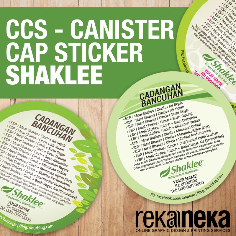 (CCS) Sticker - SHAKLEE (Canister Cap Sticker) | Shopee Malaysia