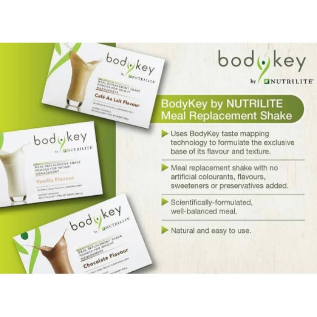 AMWAY BodyKey by NUTRILITE Meal Replacement Shake (Trial packs: 6Six ...