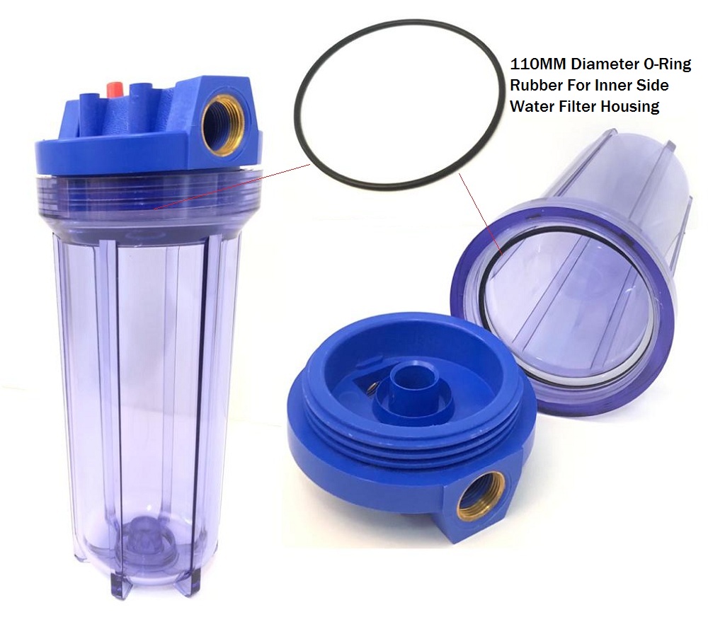 110mm Diameter White / Black O Ring Rubber For Home Water Filter ...