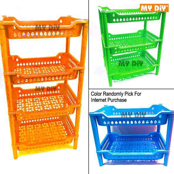 MYDIYSDNBHD - TPP3350 Plastic Multi Purpose Shelf Rack With 2/3/4 Tiers ...