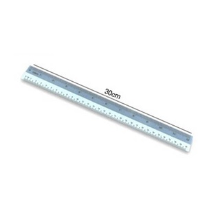 HALF WHITE PLASTIC RULER / PLASTIC RULER / PEMBARIS PLASTIK - 15CM ...