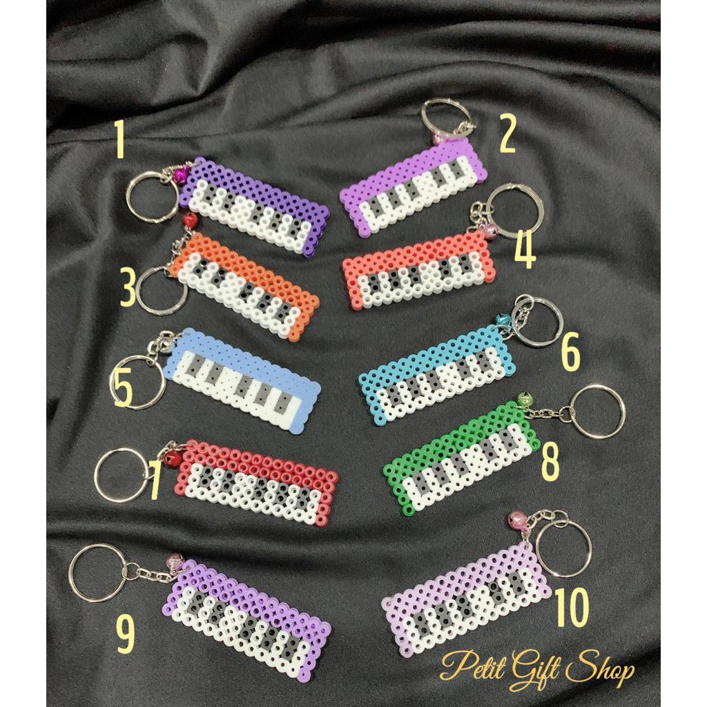 Piano Keyboard Keychain Perler Beads | Shopee Malaysia