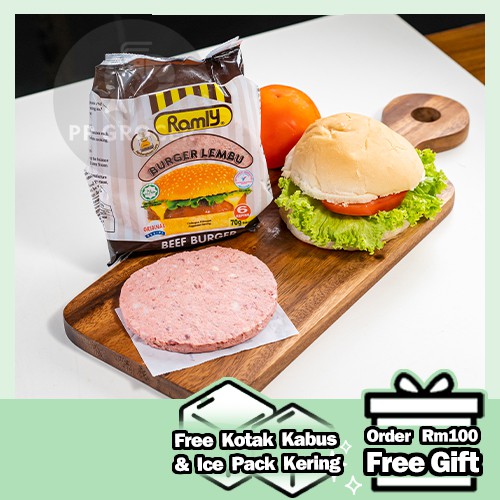 Ramly Beef Burger Lembu Burger (70G/6PCs) Frozen Chicken Frozen Food ...