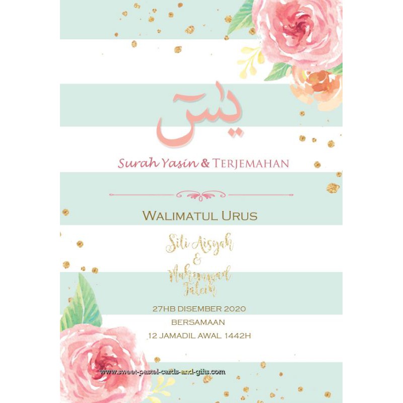 [PRE-ORDER|FAST SHIPPING] Buku Doorgift Majlis Kahwin Custom Yasin ...