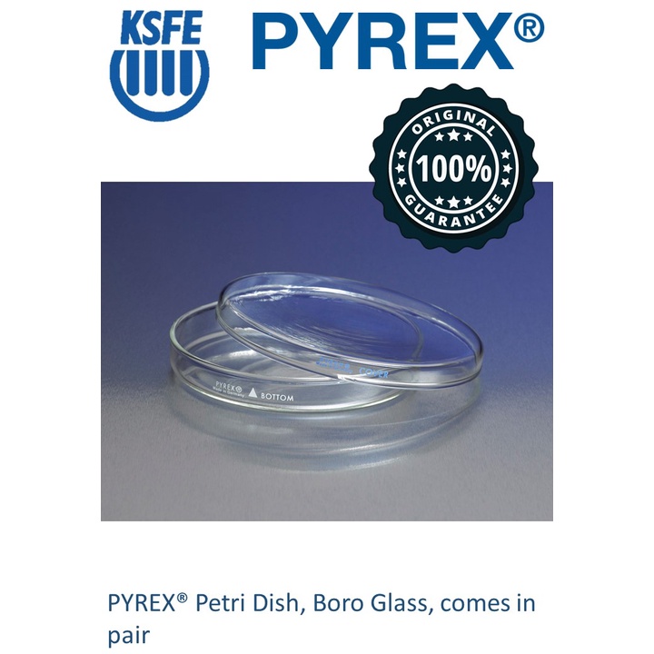 Pyrex Petri Dish, Borosilicate Glass, Original from USA [Ready Stock ...