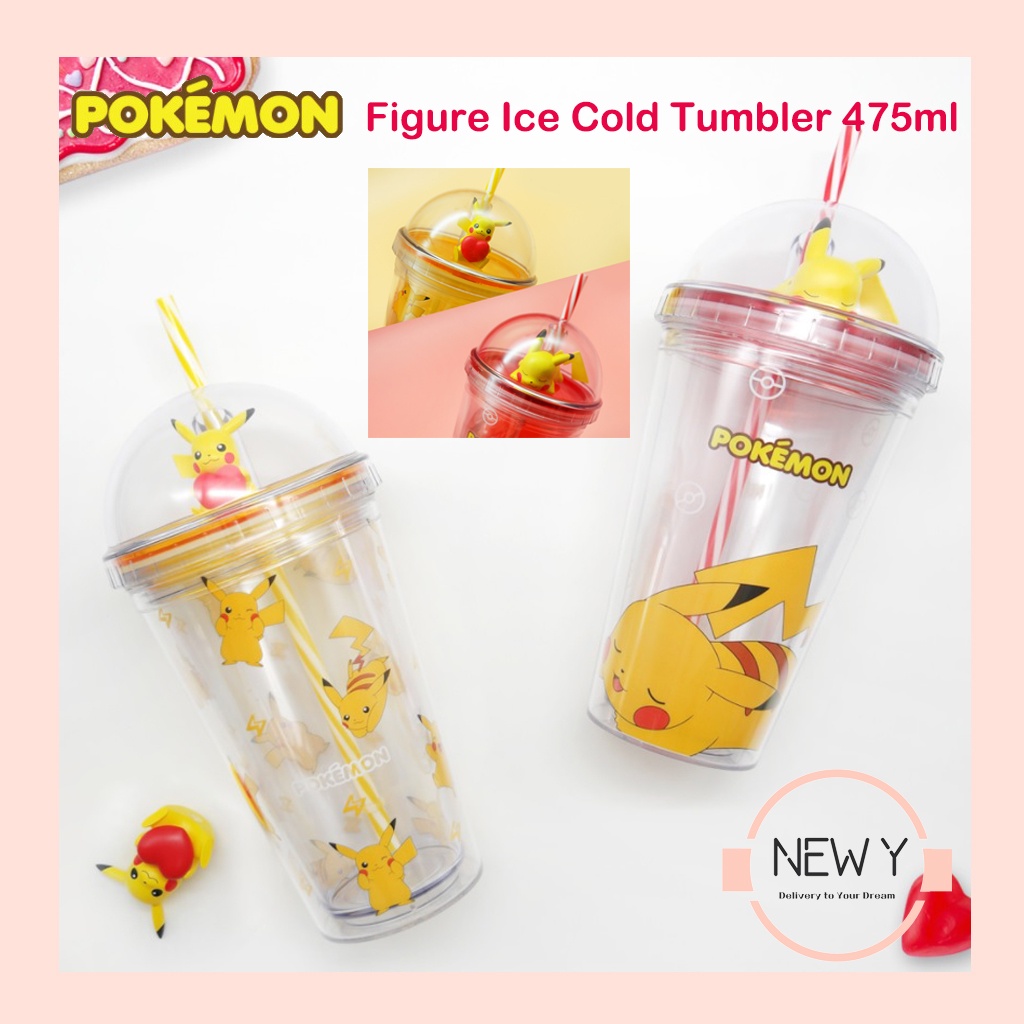 [POKEMON] Pokemon Pikachu Figure Ice Cold Cup Tumbler 475ml | Shopee ...