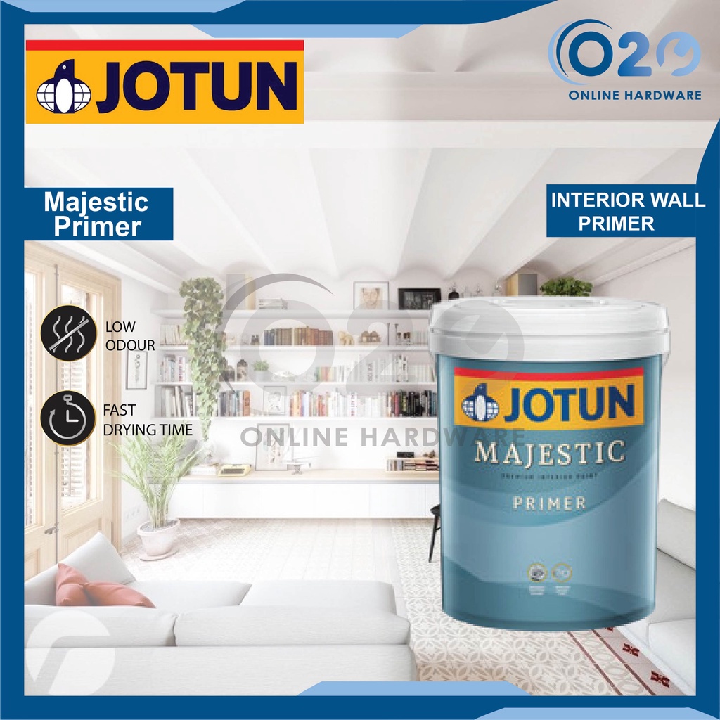 Jotun Majestic Primer Water Based Interior Wall Primer Cat Undercoat ...