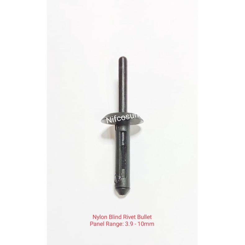 [READY STOCK] UNIVERSAL NYLON BLIND RIVET BULLET/ PANEL RANGE: 3.9-10 ...