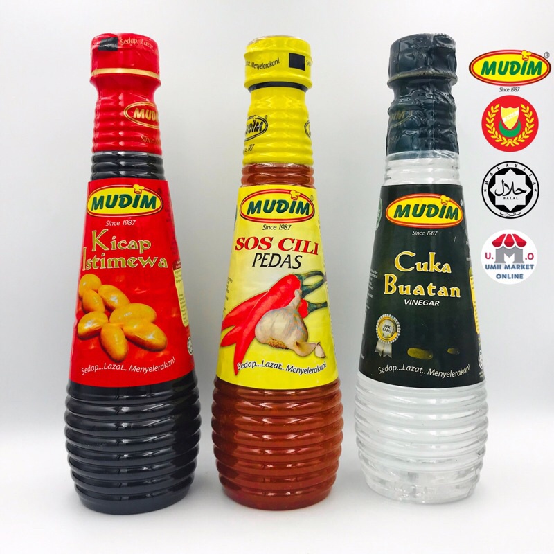 kicap mudim|sos mudim|cuka mudim produk muslim original | Shopee Malaysia