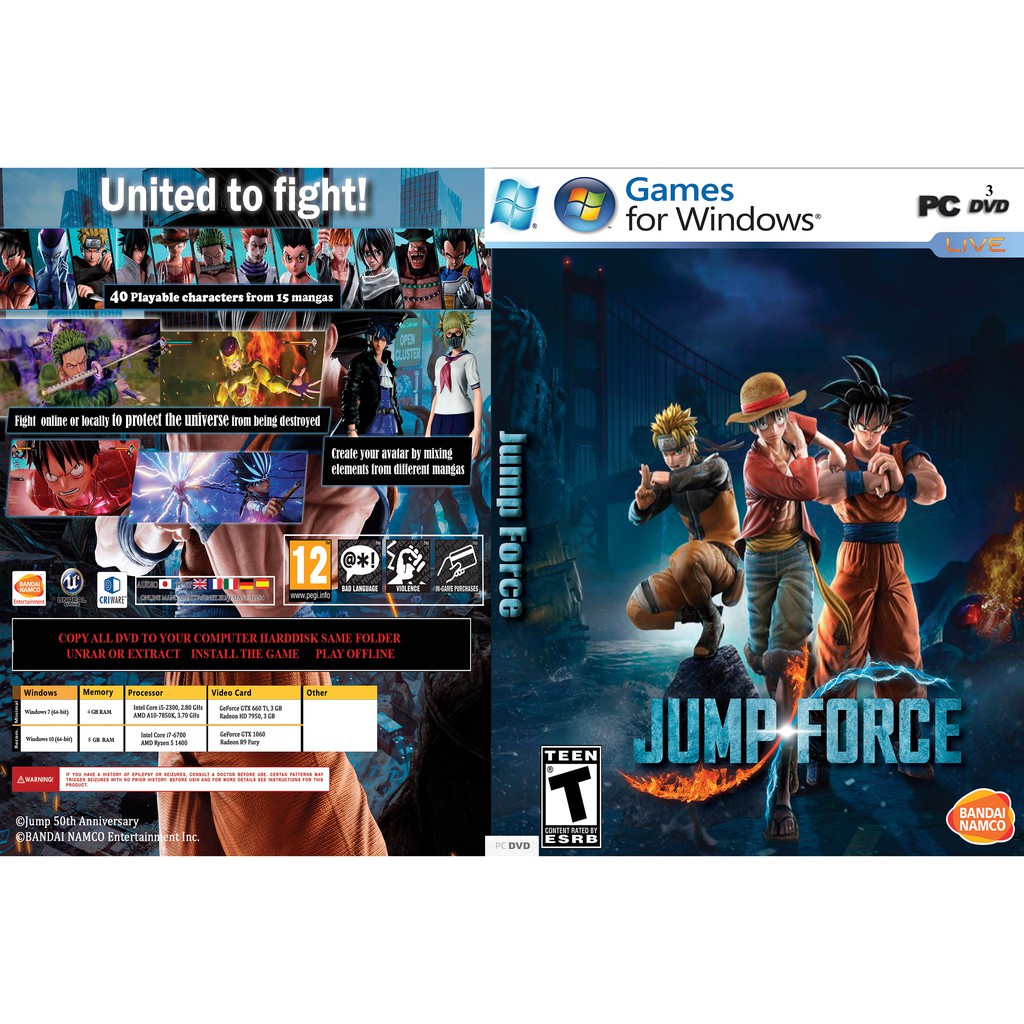 JUMP FORCE PC GAME [Offline] | Shopee Malaysia
