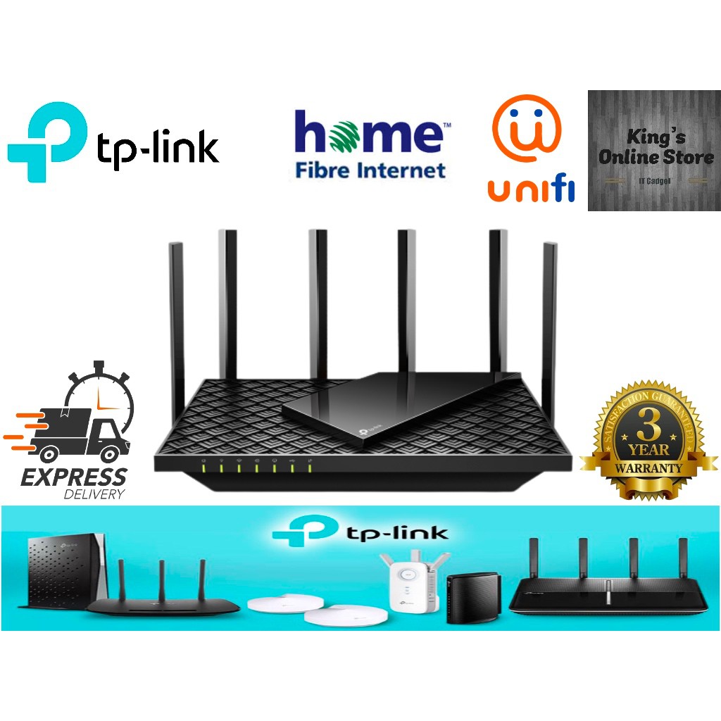 Tp-link archer ax73 ax5400 dual-band 6-stream gigabit wi-fi 6 router ...