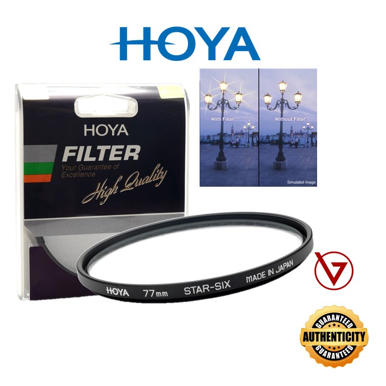 HOYA STAR-SIX FILTER IN SQ CASE FOR DSLR & HDSLR CAMERA FILTER | Shopee ...