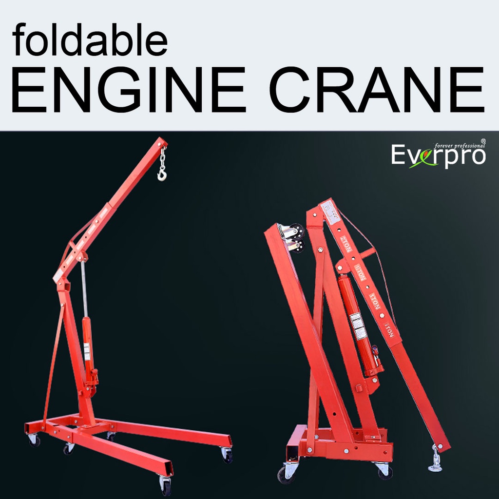 Engine Crane Heavy Duty Hydraulic 2 Ton Foldable | Shopee Malaysia