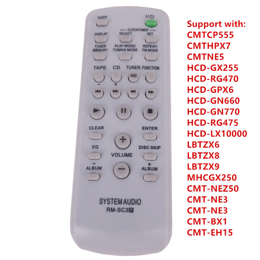 New Replacement For Sony Cd Hifi System Audio Remote Control Rm Sc3 For