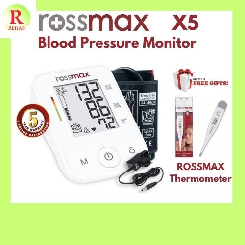 Rossmax X5 Automatic Blood Pressure Monitor (FREE Thermometer) // Blood pressure BP Monitor ...