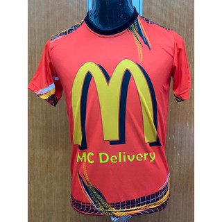 [Ready Stock] Tshirt McDonalds Mcdelivery Red Sublimation / AB Baju ...