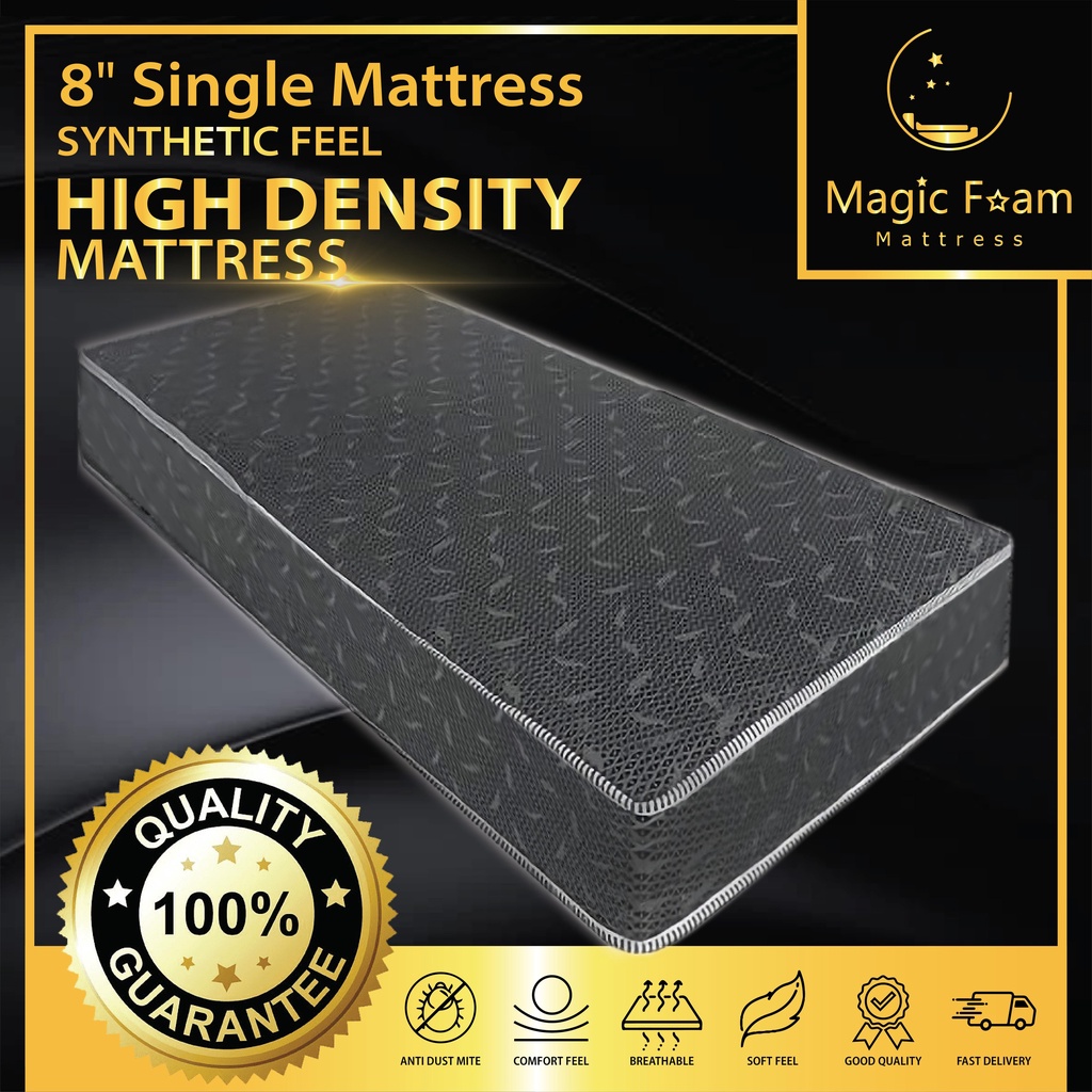 8" Inch Single Mattress Tilam Bujang High Density Synthetic Mixed Foam ...
