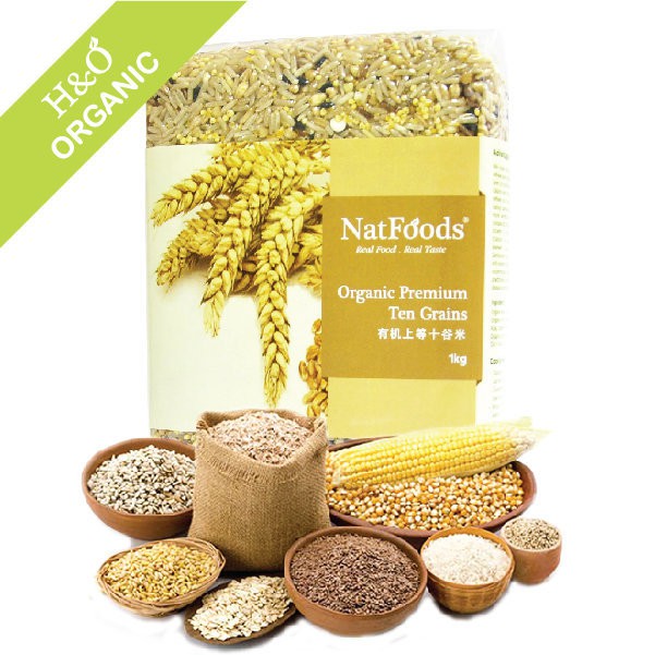 Organic Premium Ten Grains 1kg (NatFoods) | Shopee Malaysia