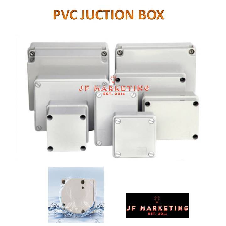 PVC Enclosure Box / Junction Box Weatherproof Multipurpose | Shopee ...