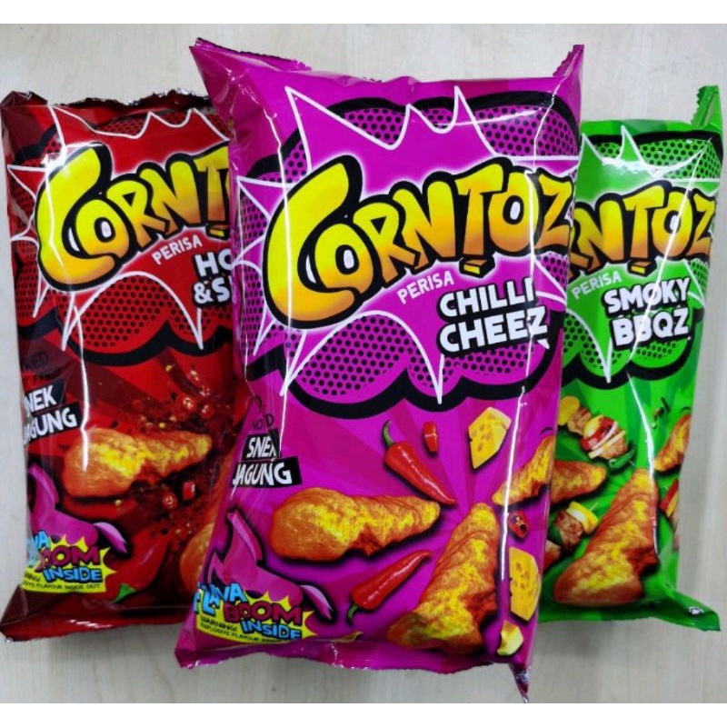[Ready Stock] Jumbo Size Corntoz Chilli Cheese / Spicy / BBQ 100g ...
